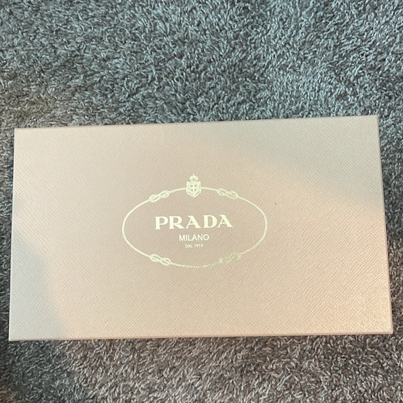 Prada | Other | Authentic Prada Shoe Box With Prada Tissue Liner Inside Well Loved | Poshmark